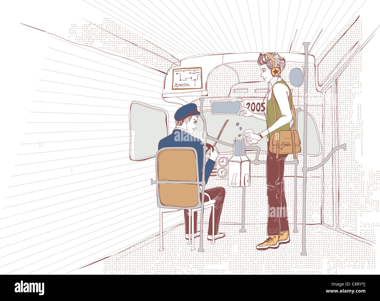 Bus driver Cut Out Stock Images & Pictures - Alamy