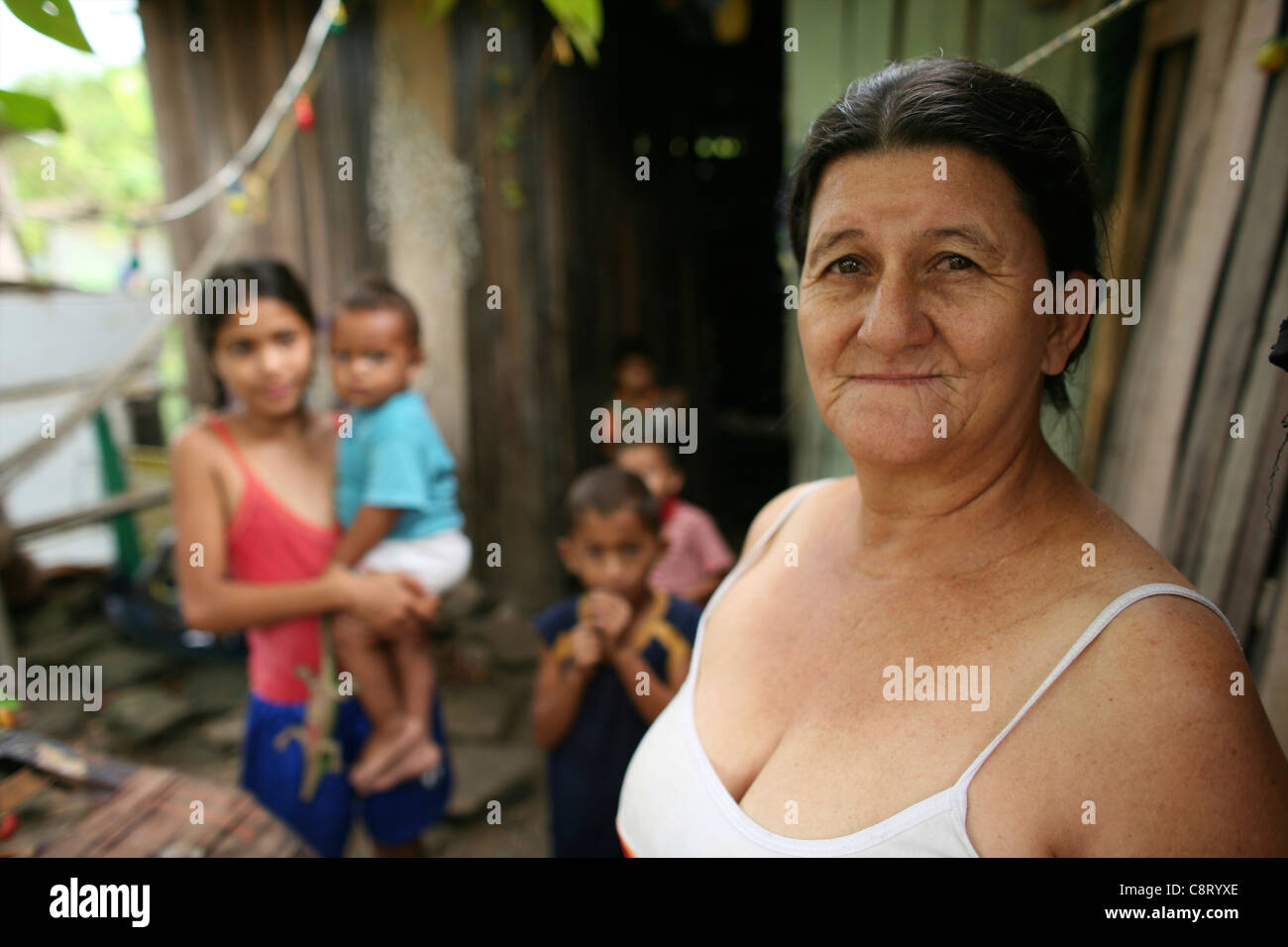 life in a slum, colombia Stock Photo - Alamy