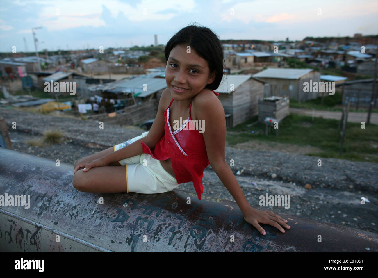 life in a slum, colombia Stock Photo - Alamy