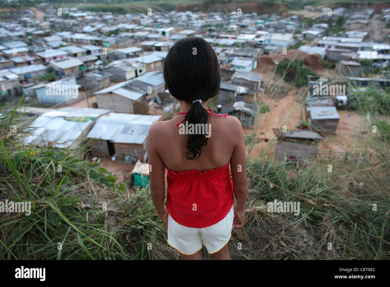 life in a slum, colombia Stock Photo - Alamy