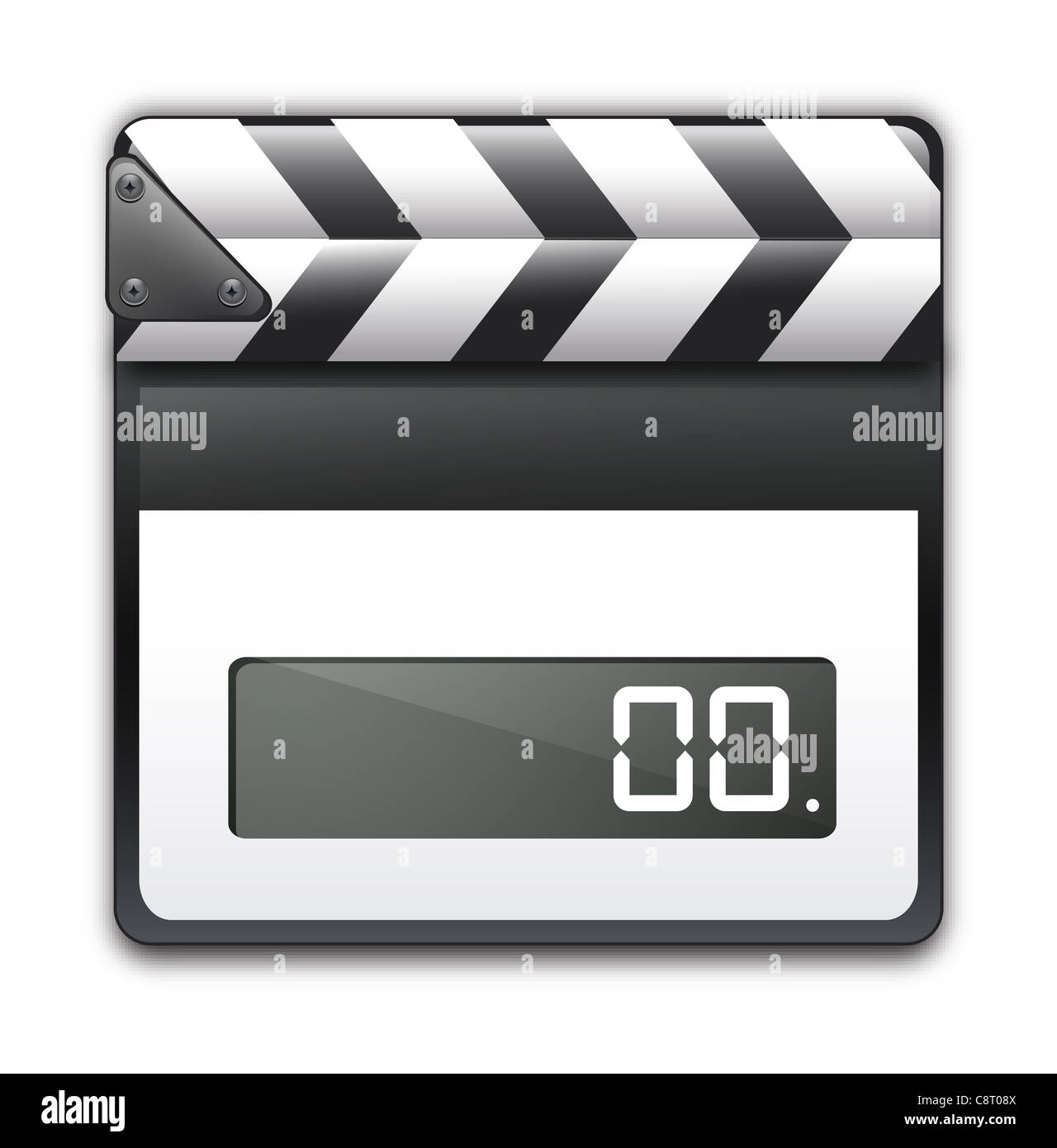Illustration of film slate and digital display Stock Photo - Alamy
