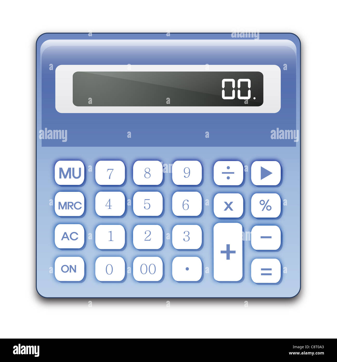 Illustration of calculator Stock Photo - Alamy