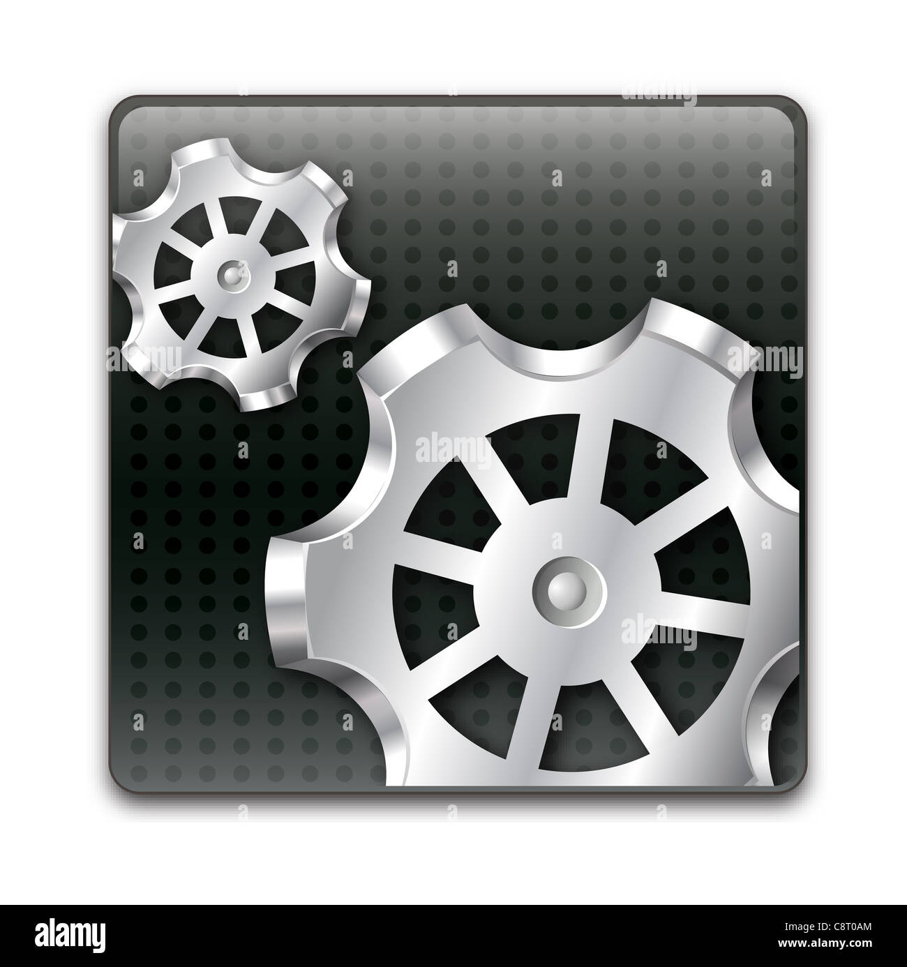 Illustration of settings icon Cut Out Stock Images & Pictures - Alamy