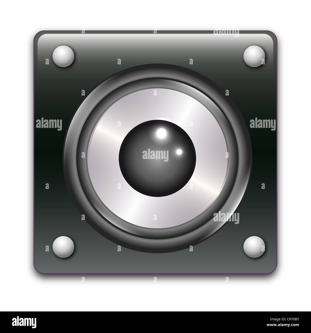Illustration of device speaker icon Stock Photo - Alamy