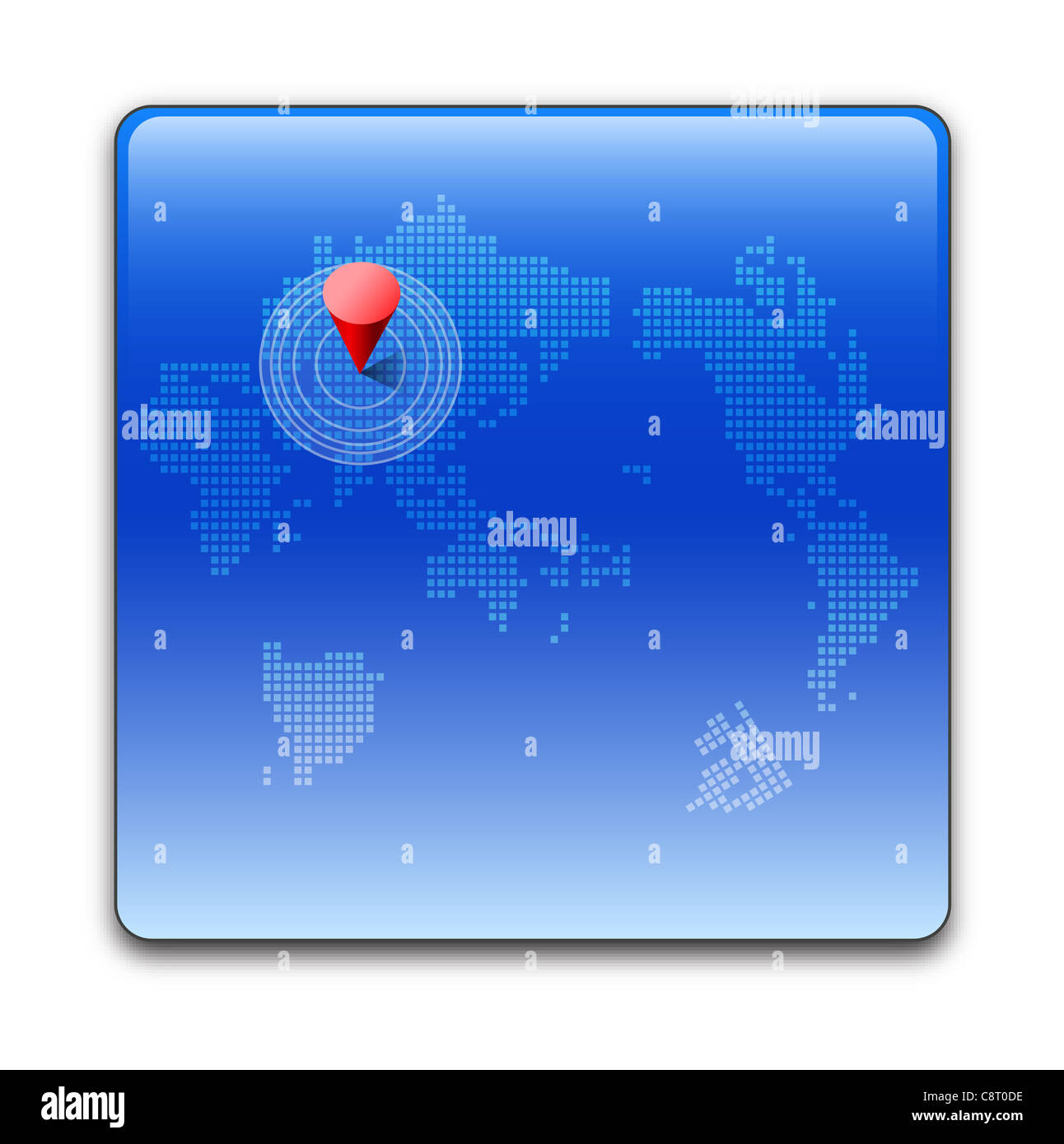 Illustration of location icon Stock Photo - Alamy