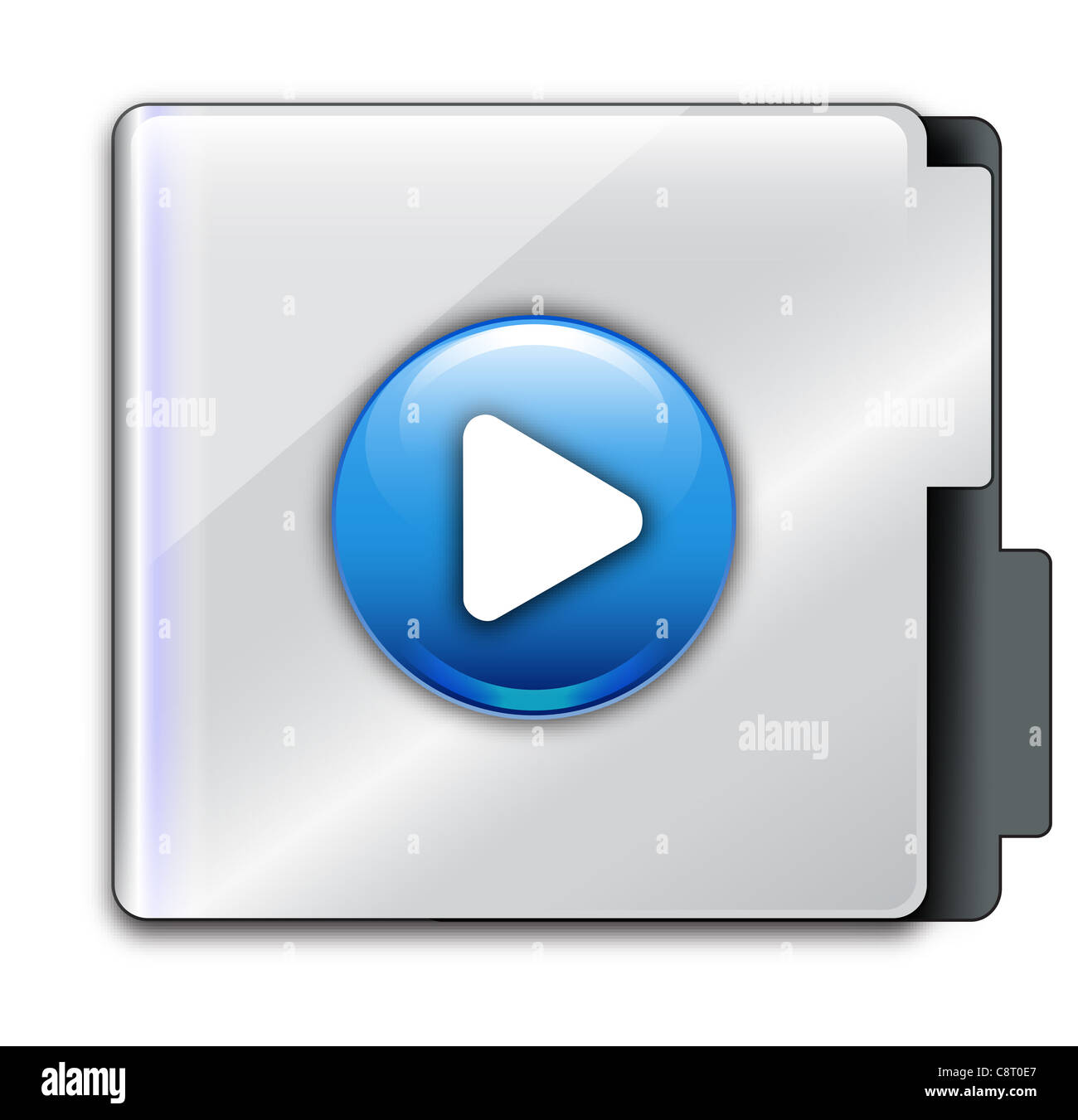Illustration of multimedia file icon Stock Photo - Alamy