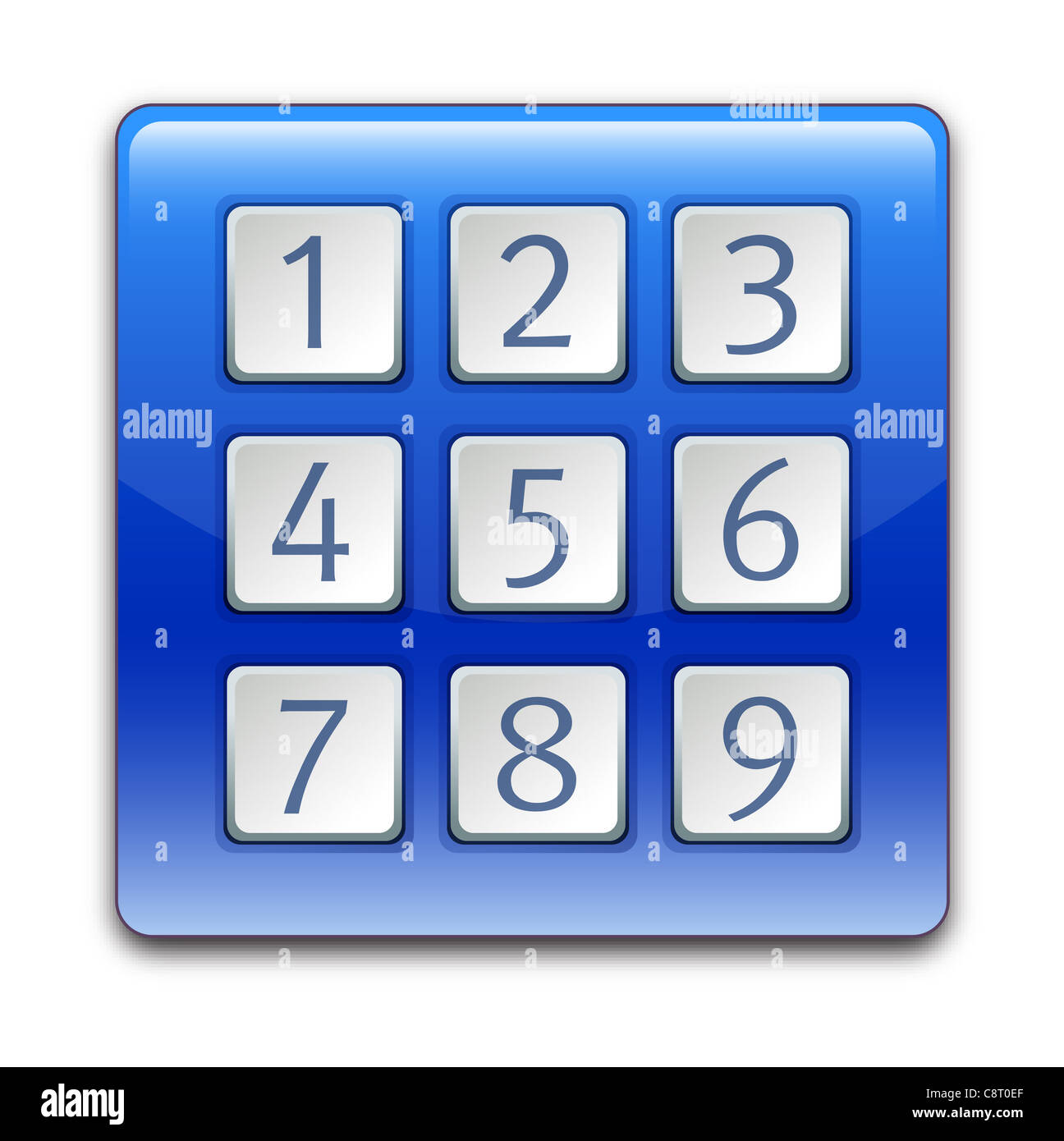 Illustration of keypad Stock Photo - Alamy