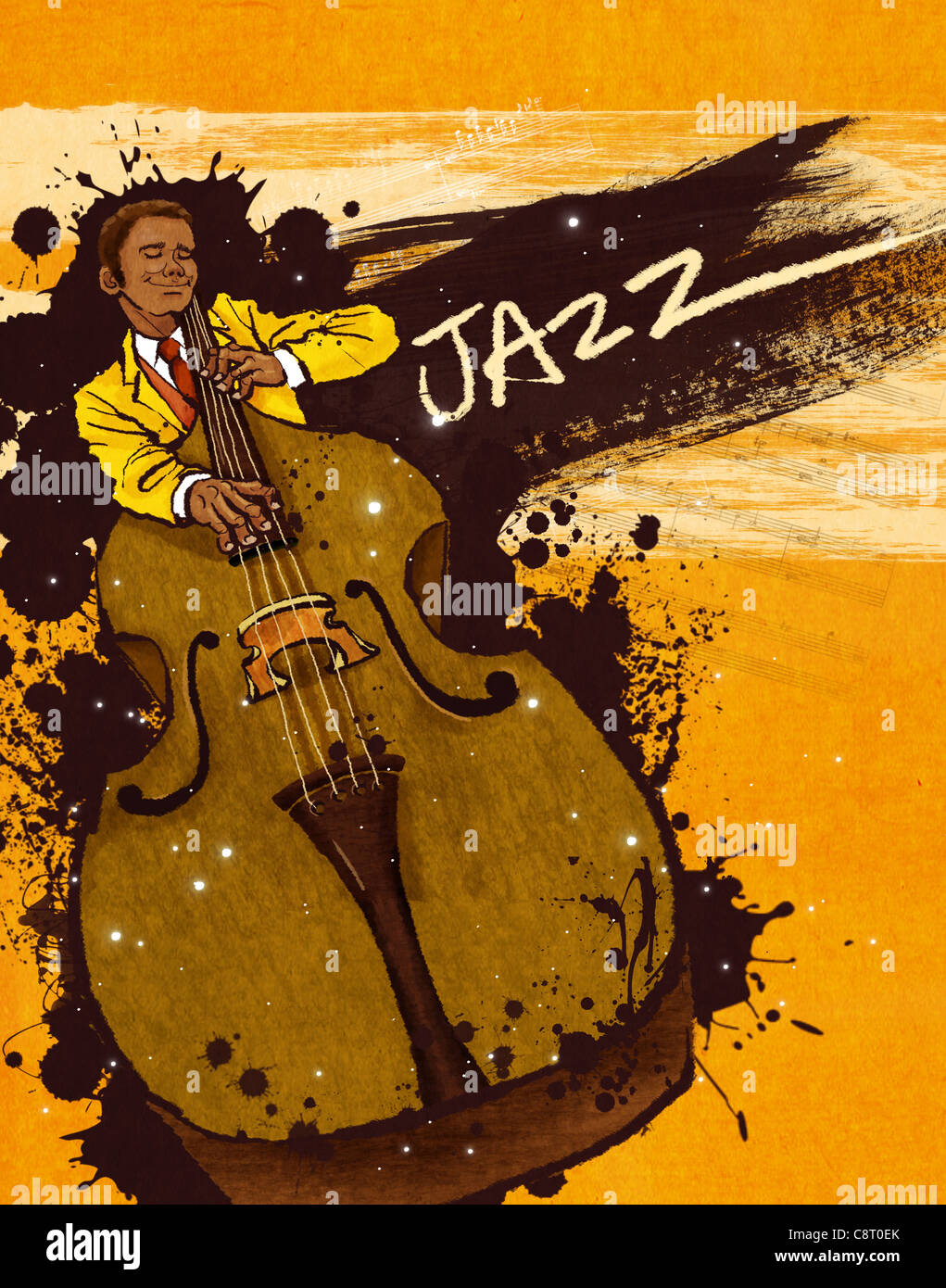 Man Playing Musical Instrument Stock Photo - Alamy