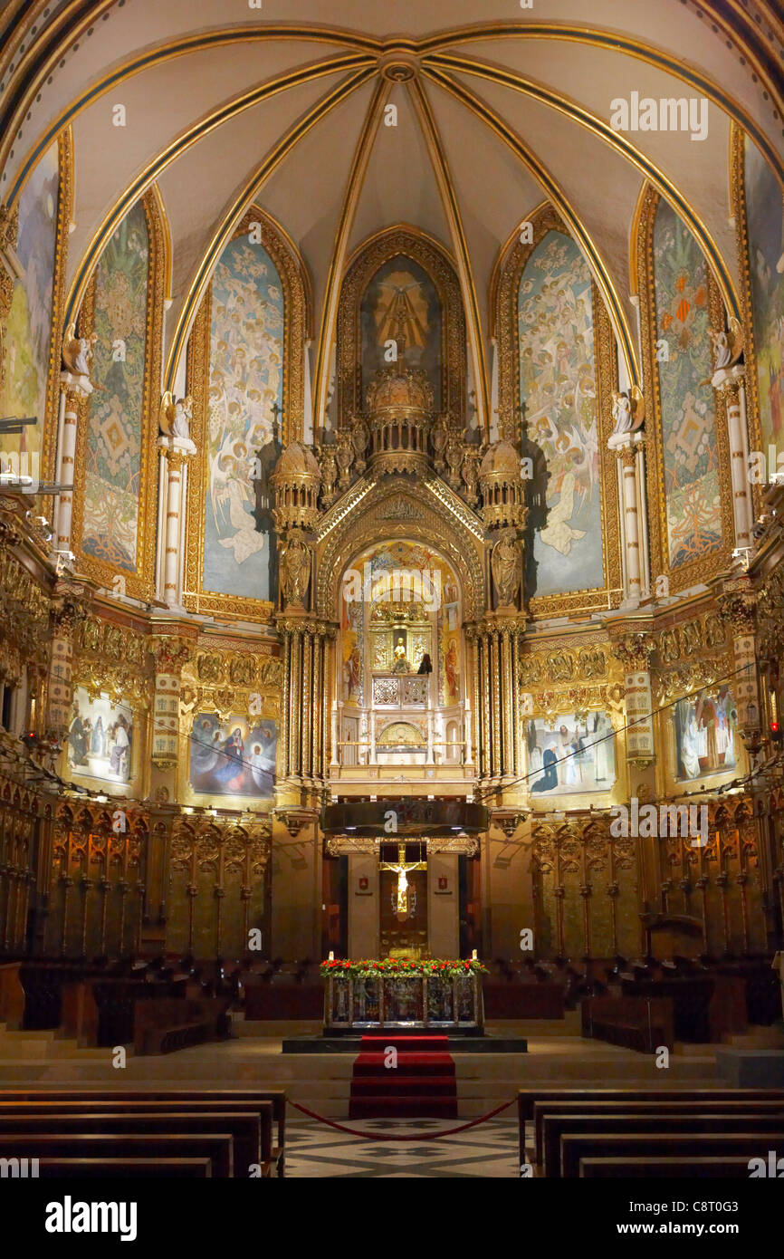 Monastery montserrat interior hi-res stock photography and images - Alamy