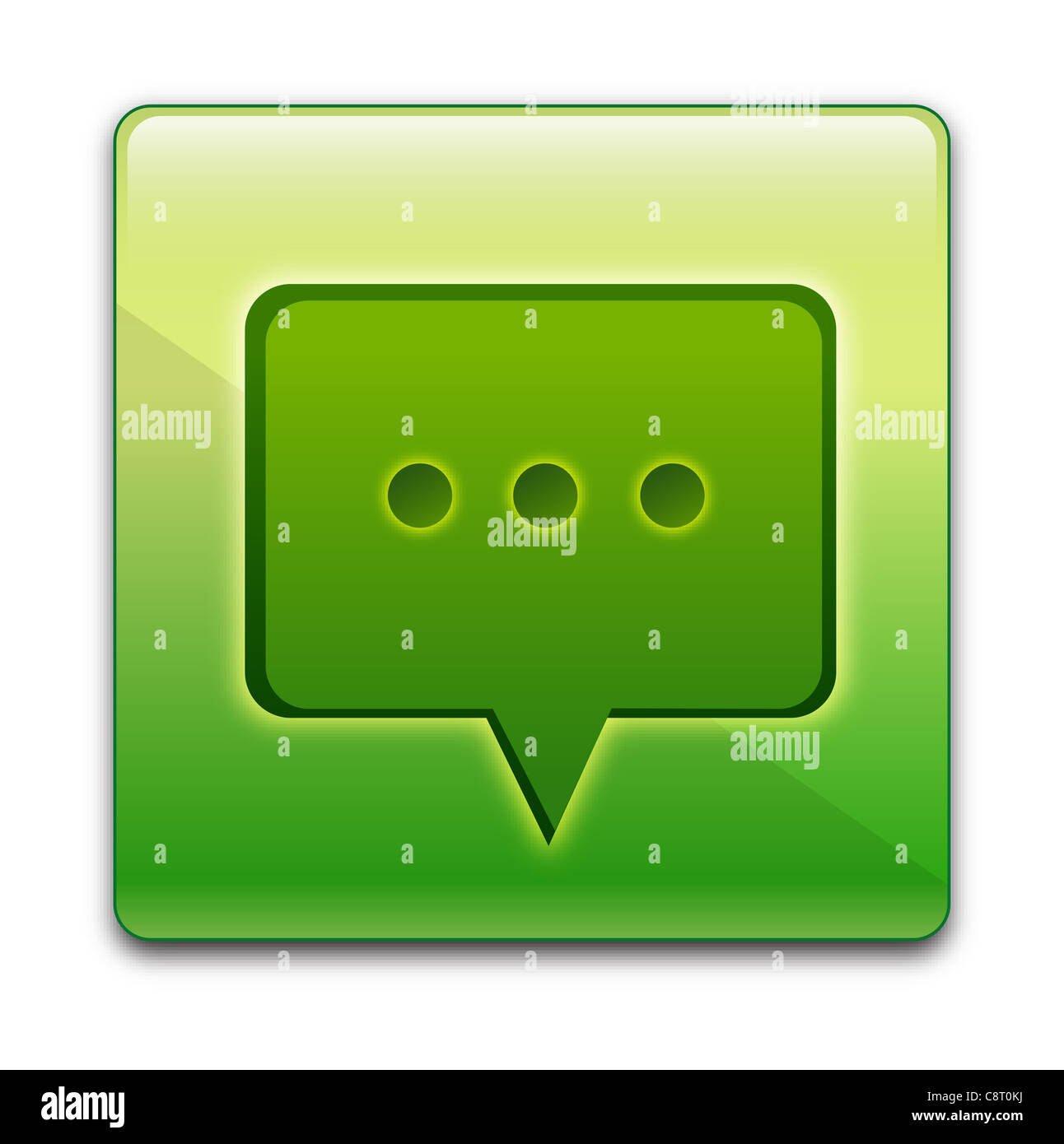 Illustration of text chat icon Stock Photo - Alamy