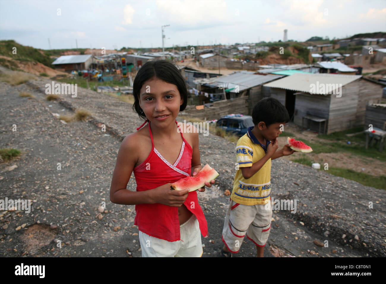 life in a slum, colombia Stock Photo - Alamy