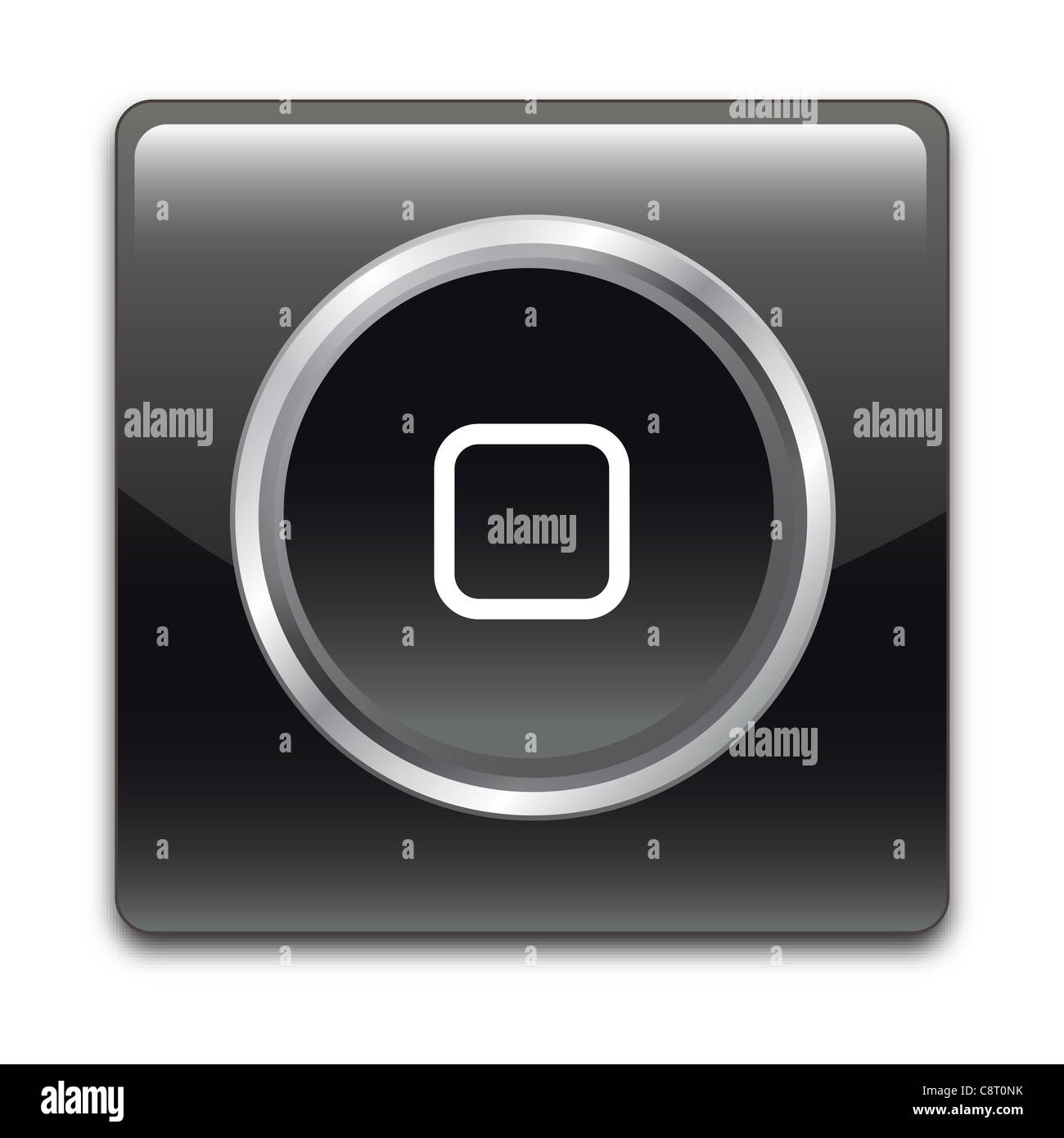 Illustration of a push button Stock Photo - Alamy