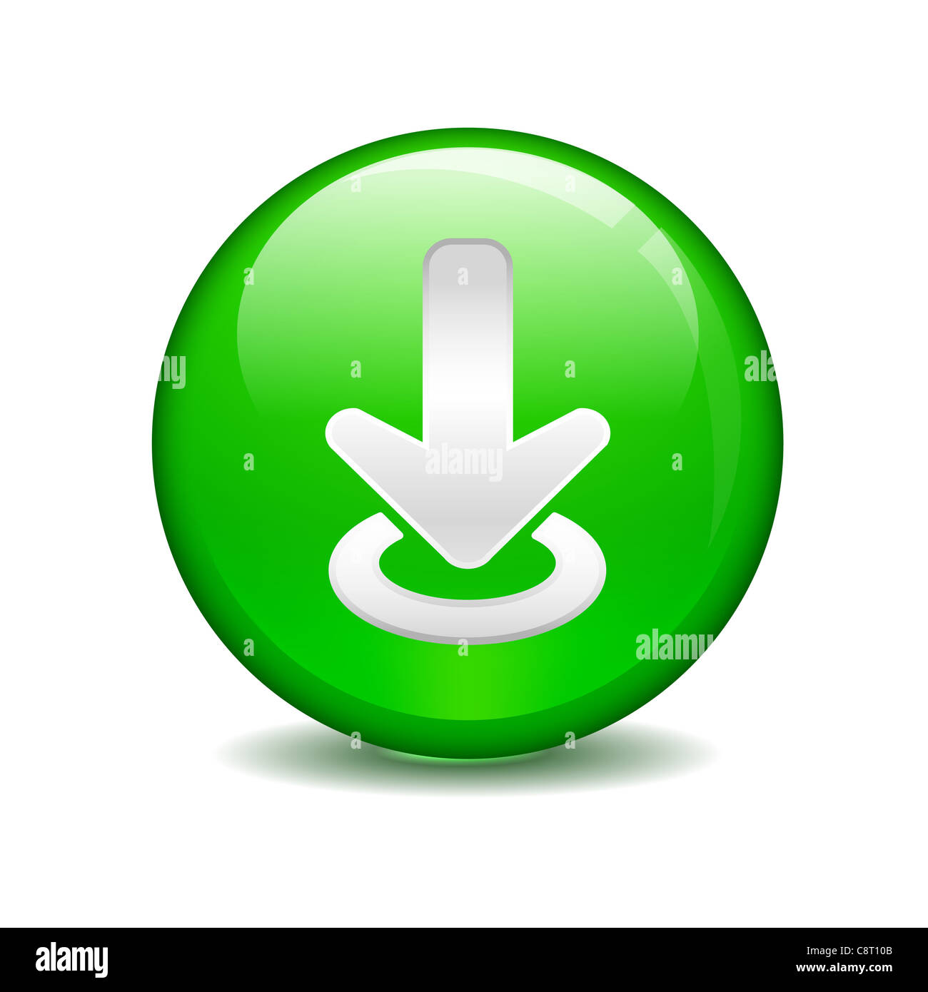 Illustration of arrow sign against white background Stock Photo - Alamy