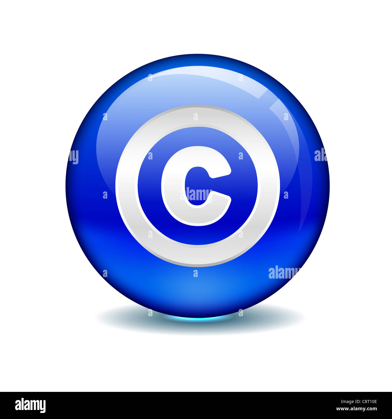 Illustration of letter c in a blue circle Stock Photo - Alamy