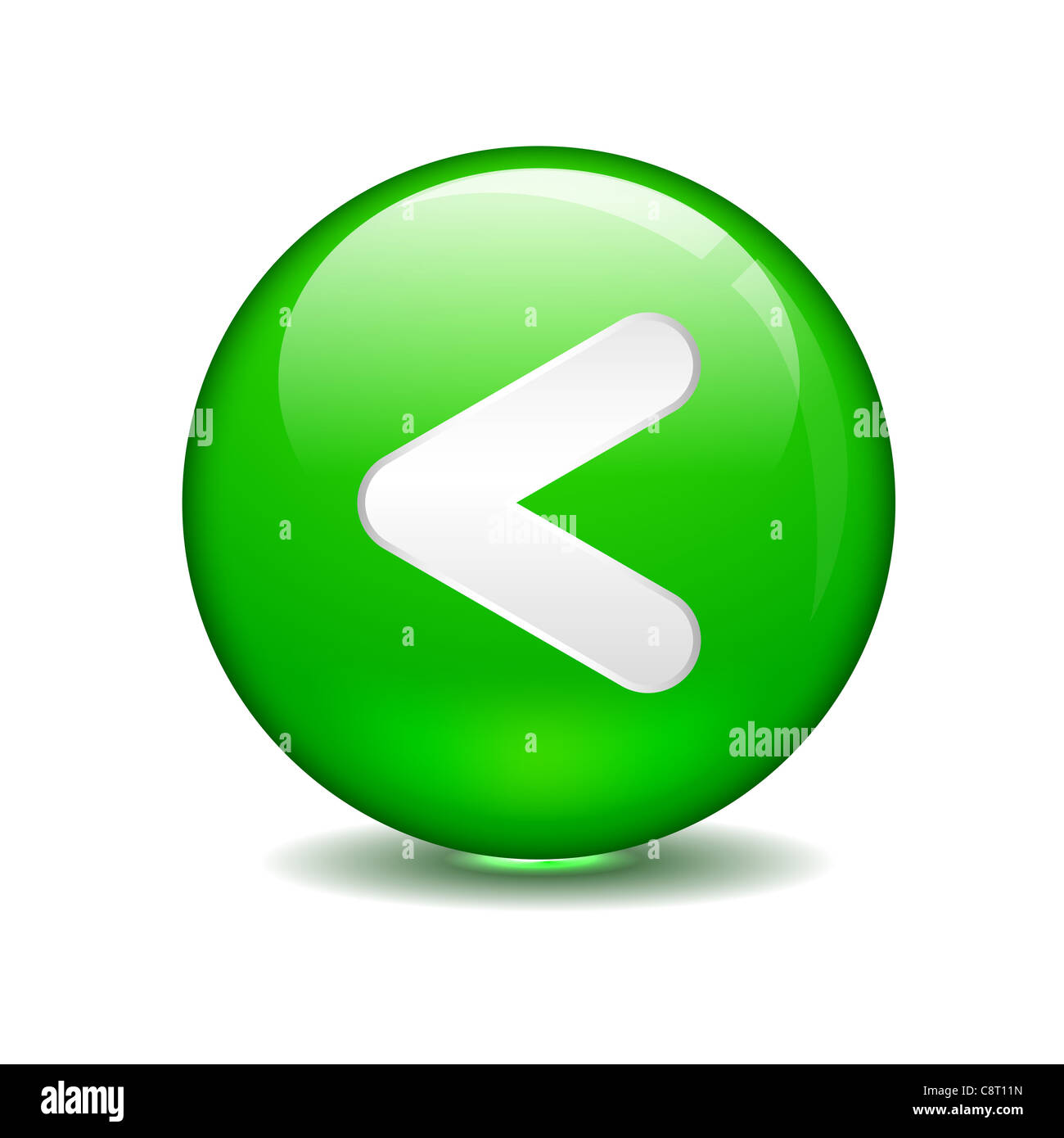 Illustration of sign in a green circle Stock Photo - Alamy
