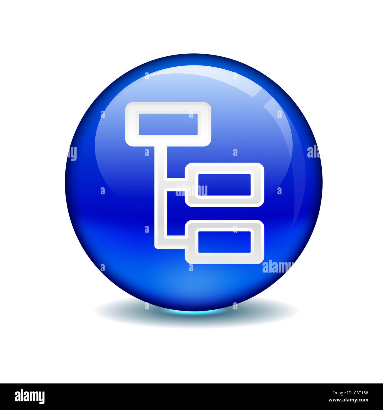 Blue shiny circle hi-res stock photography and images - Alamy