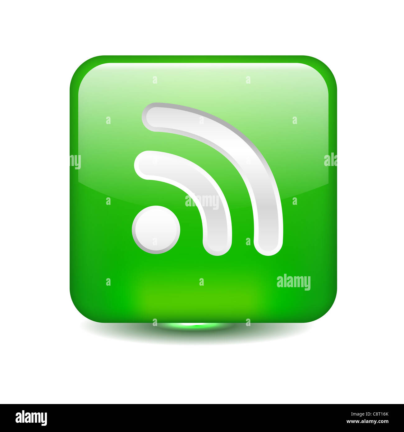 Illustration of RSS icon Stock Photo - Alamy