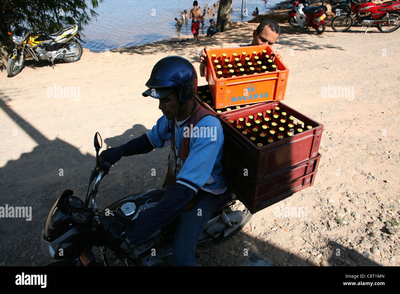 Aquila beer in Colombia Stock Photo - Alamy