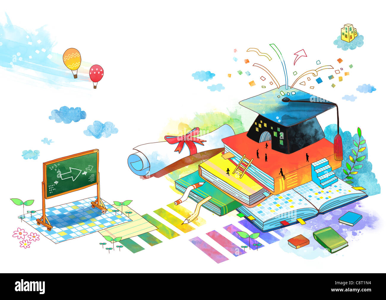 Graduation sky Cut Out Stock Images & Pictures - Alamy