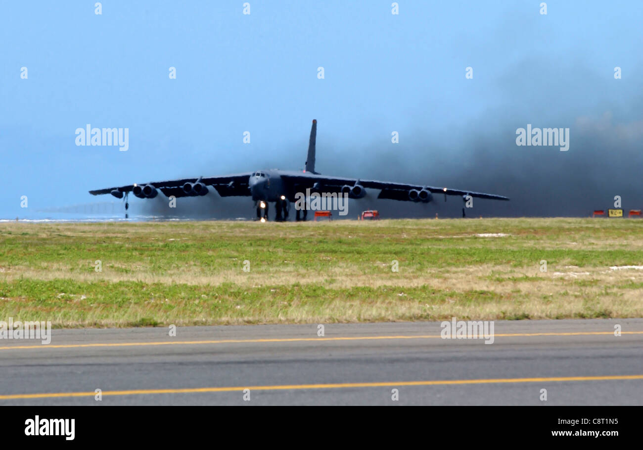HICKAM AIR FORCE BASE, Hawaii -- A B-52 Stratofortress taxis on the ...