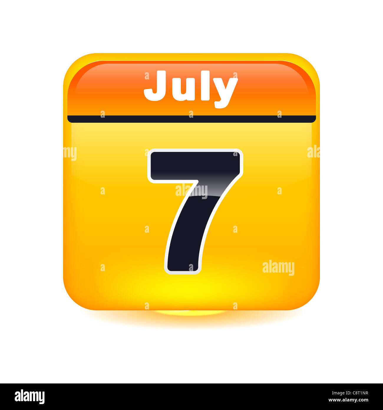 Illustration of calendar date Stock Photo - Alamy