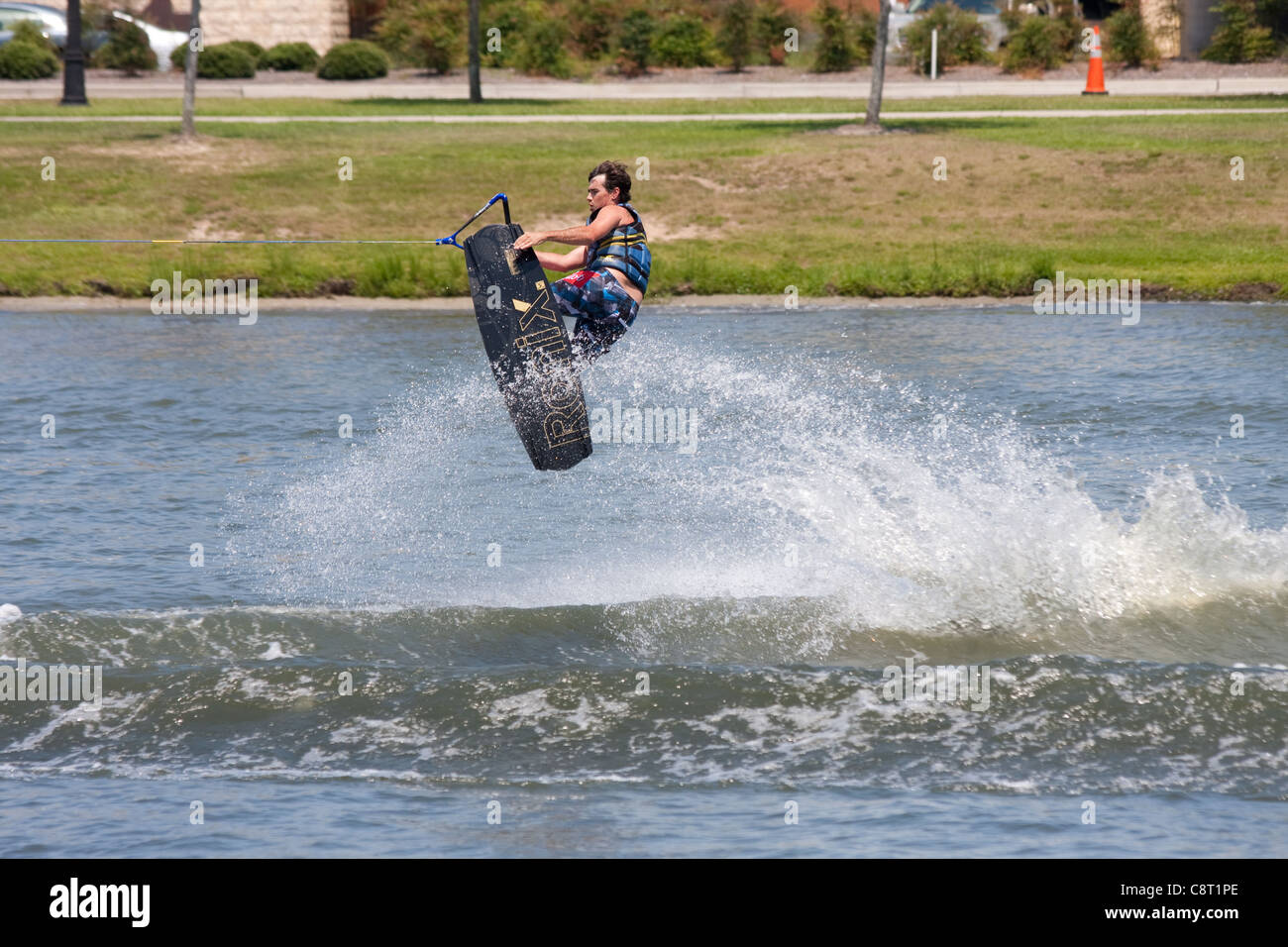 Wake board demonstration Stock Photo - Alamy