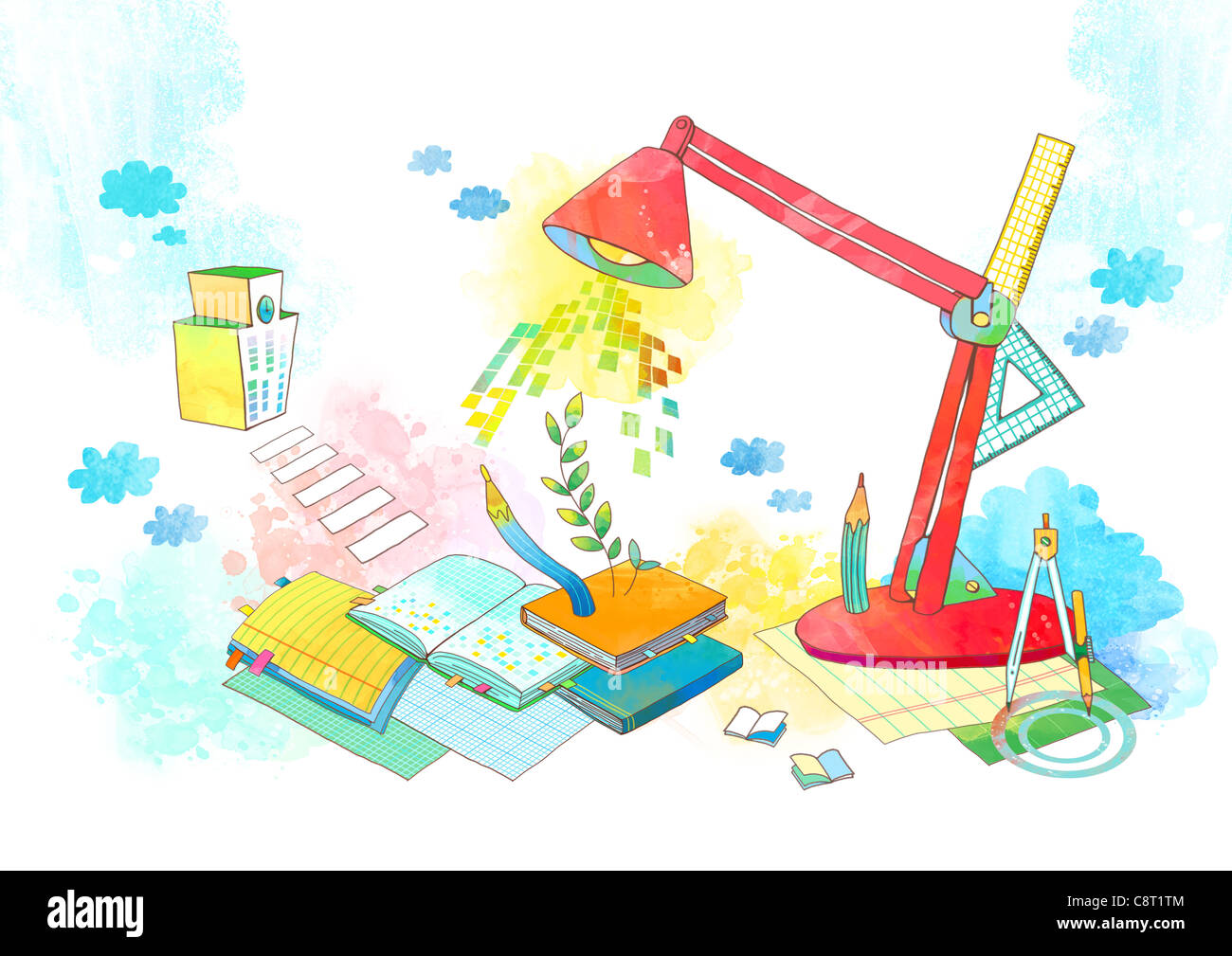 Books lamp hi-res stock photography and images - Alamy