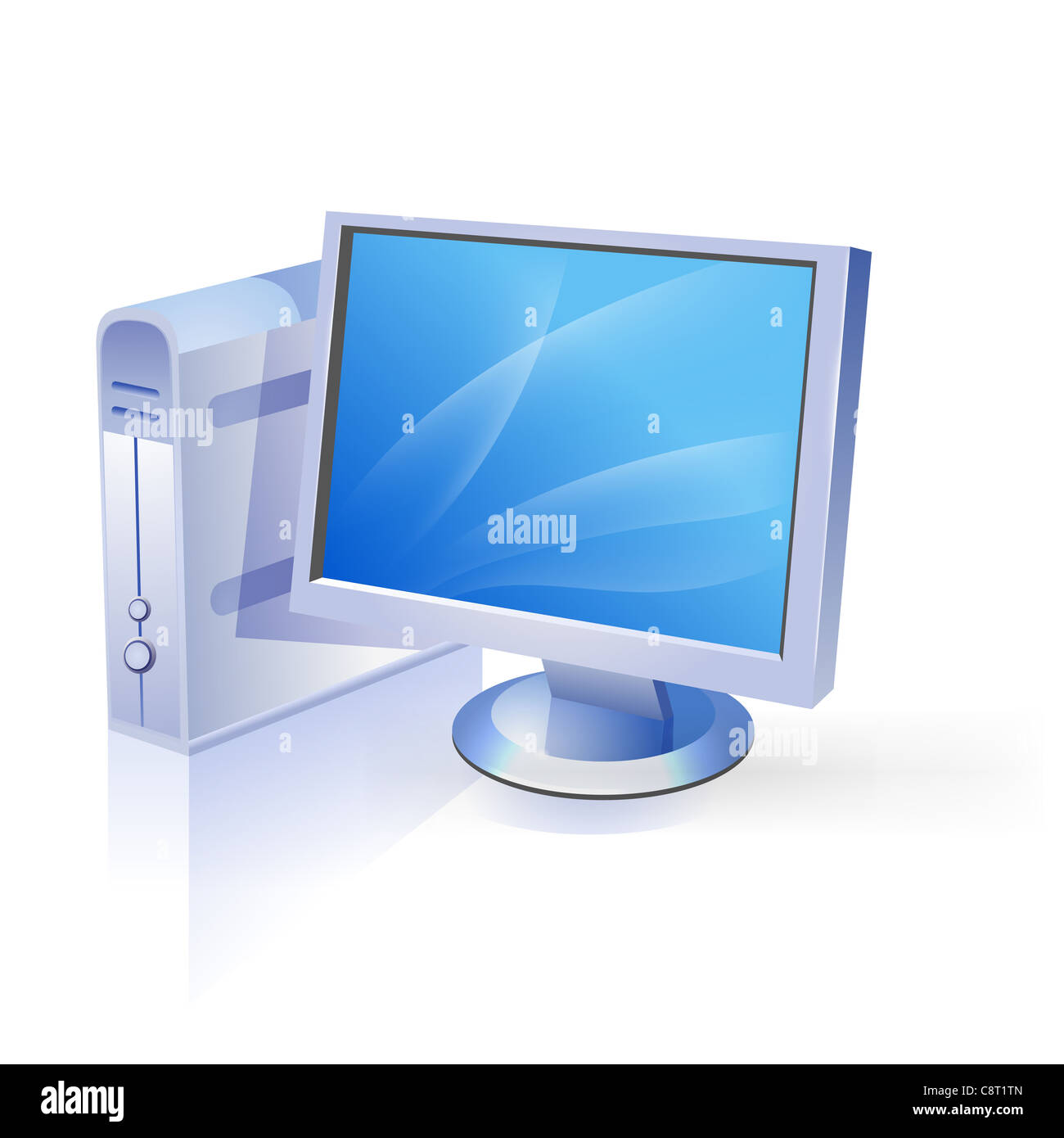 Illustration of computer Stock Photo - Alamy