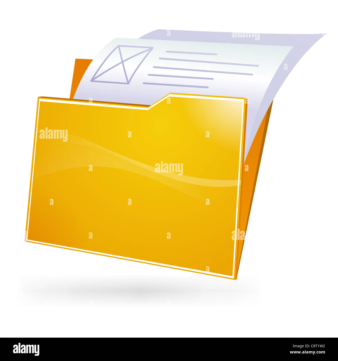 Illustration of files icon Stock Photo - Alamy