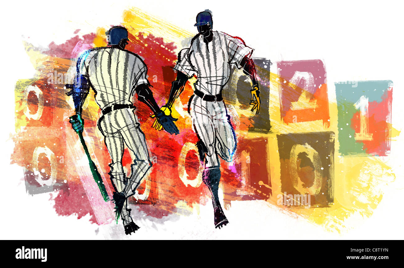 Baseball players walking hi-res stock photography and images - Alamy