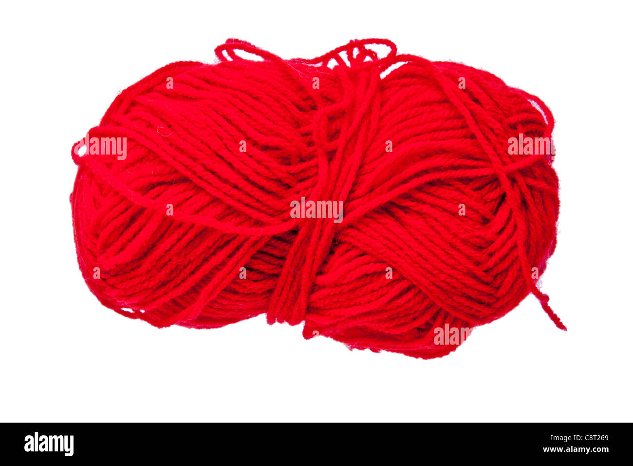 Ball of knitting wool Stock Photo - Alamy