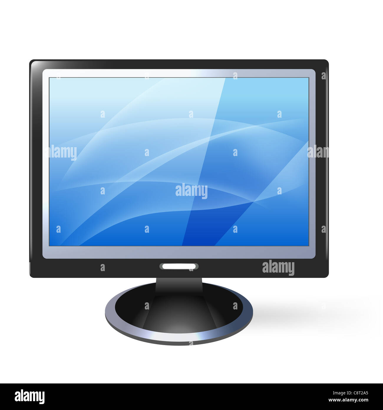 Illustration of liquid-crystal display television Stock Photo - Alamy