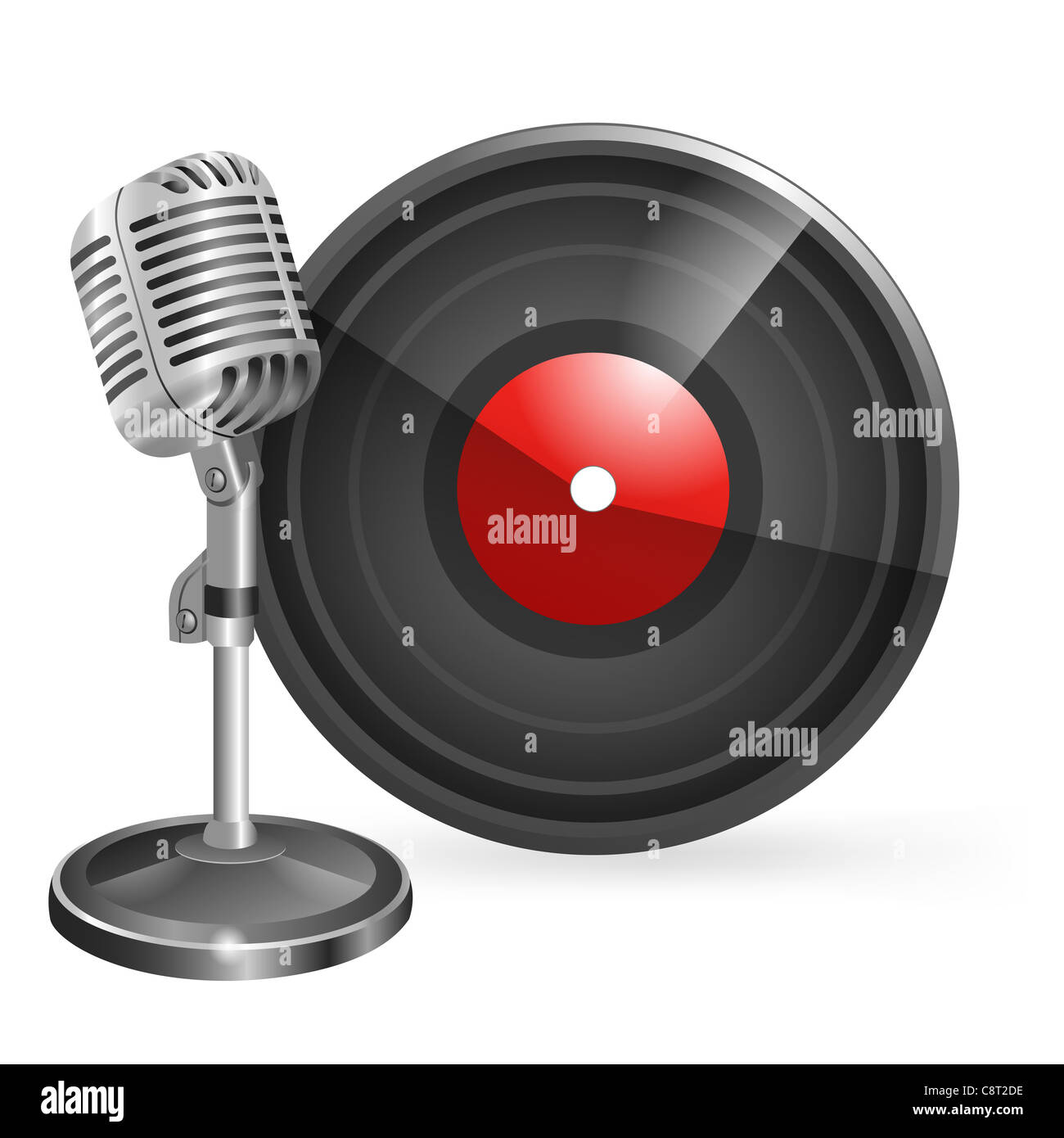Vintage microphone icon image Cut Out Stock Images & Pictures - Alamy