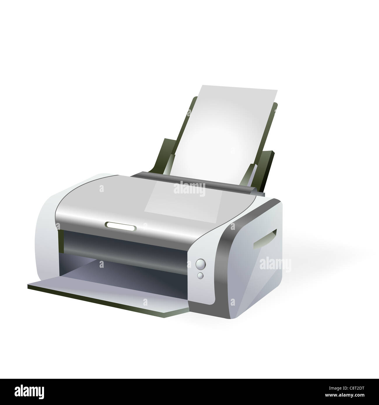 Illustration of printer Stock Photo - Alamy