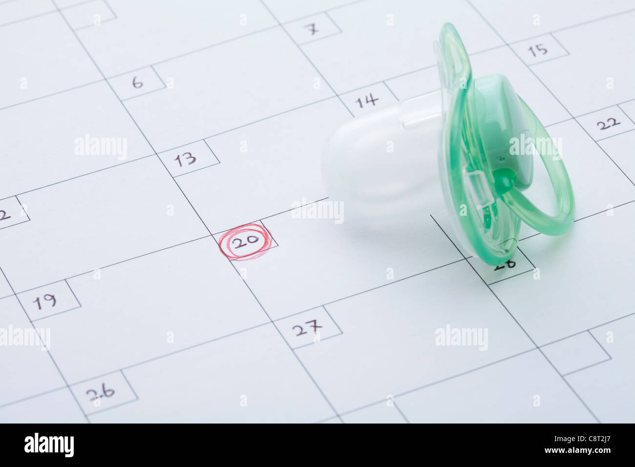 Close-up Of Calendar Stock Photo - Alamy
