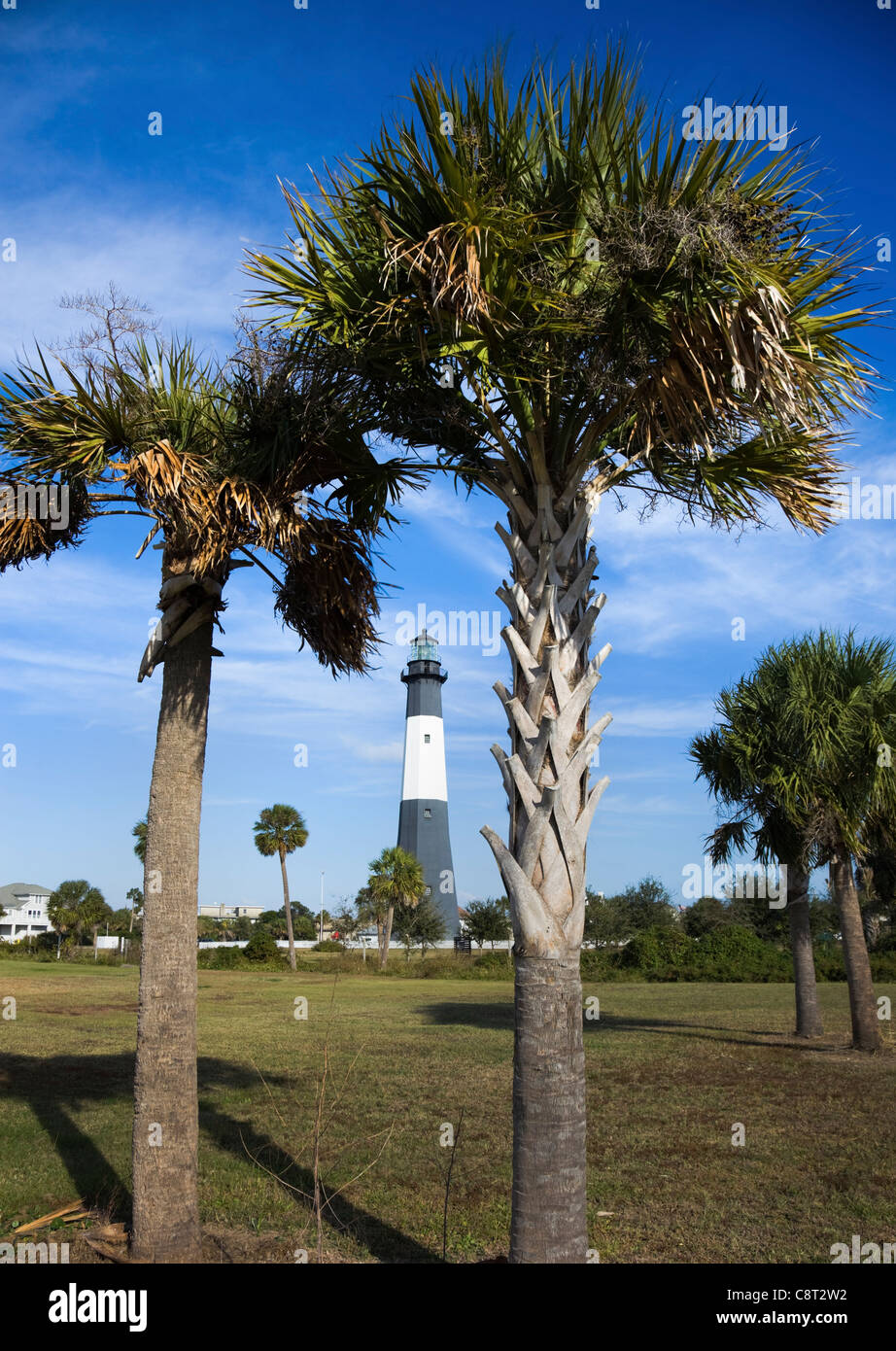 Tybee Island Lighthouse - seen in Georgia Stock Photo - Alamy