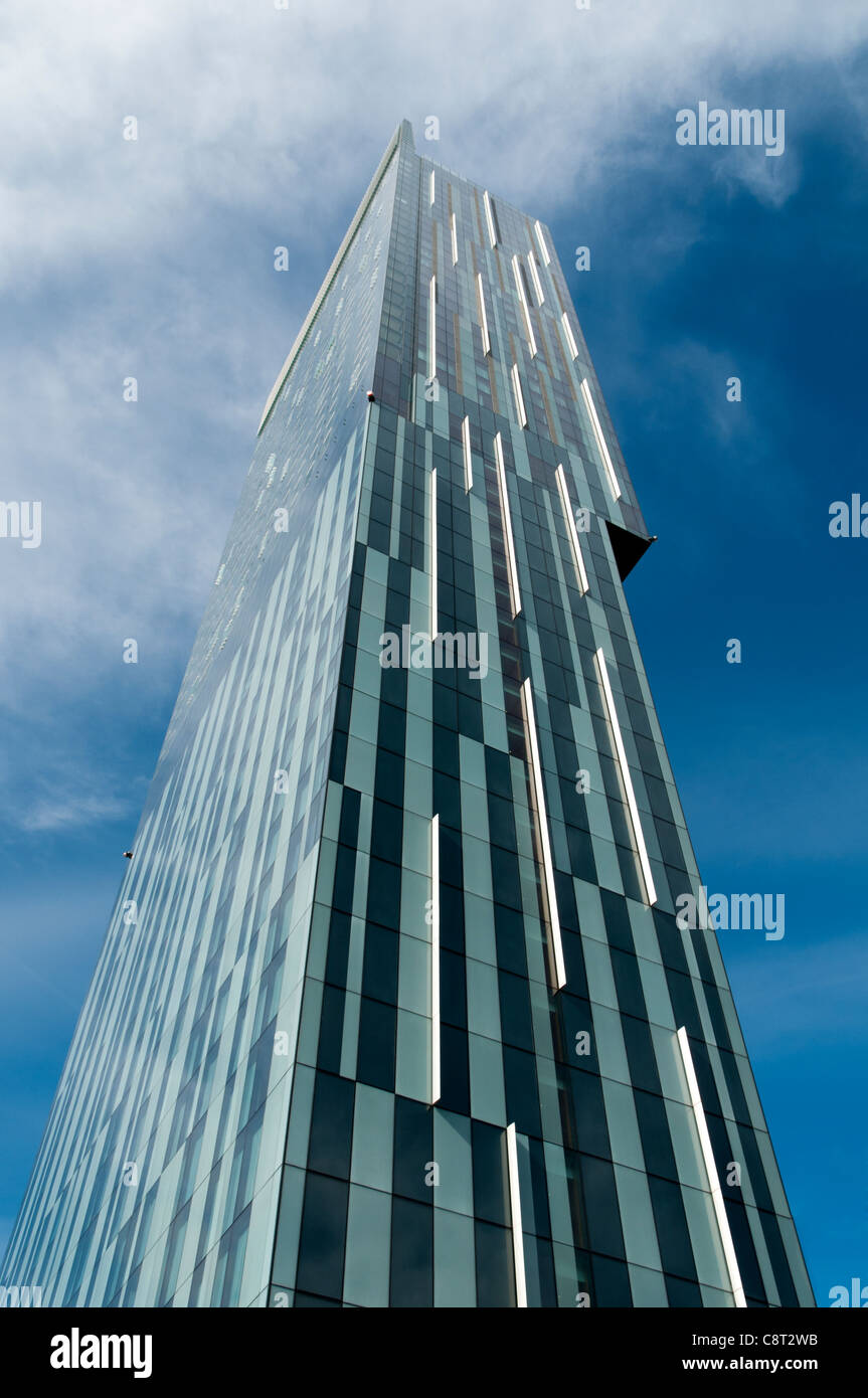 The Beetham Tower, also known as the Hilton Tower. Manchester, England ...