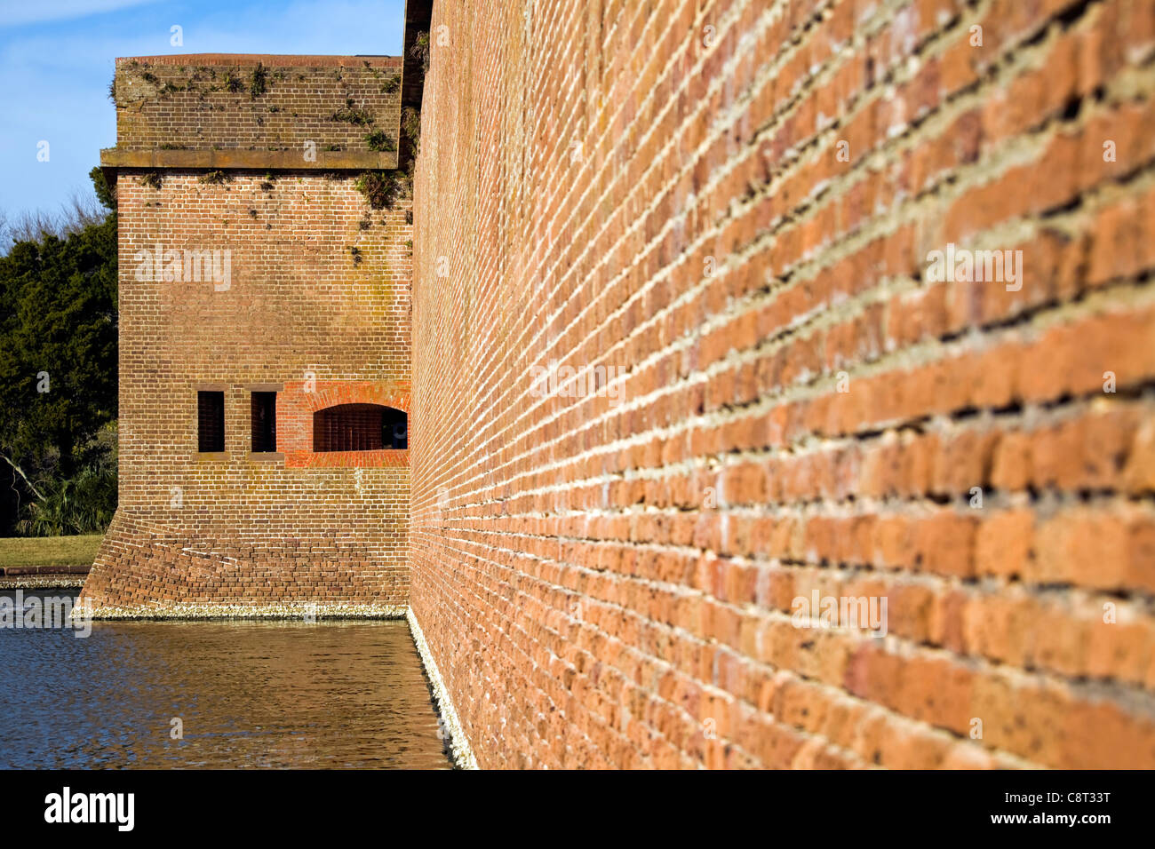 Walls of Fort Pulaski Stock Photo - Alamy