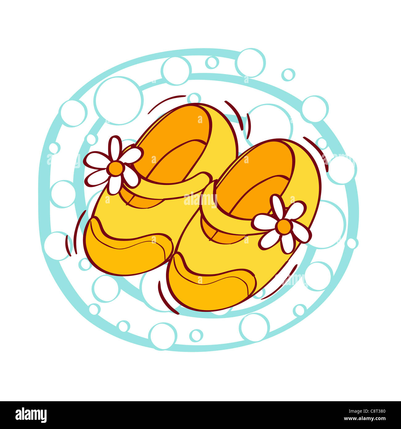 Baby booties vector hi-res stock photography and images - Alamy