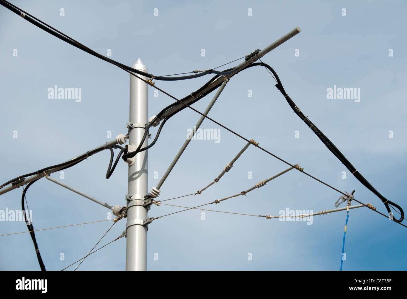 Power line construction hi-res stock photography and images - Alamy