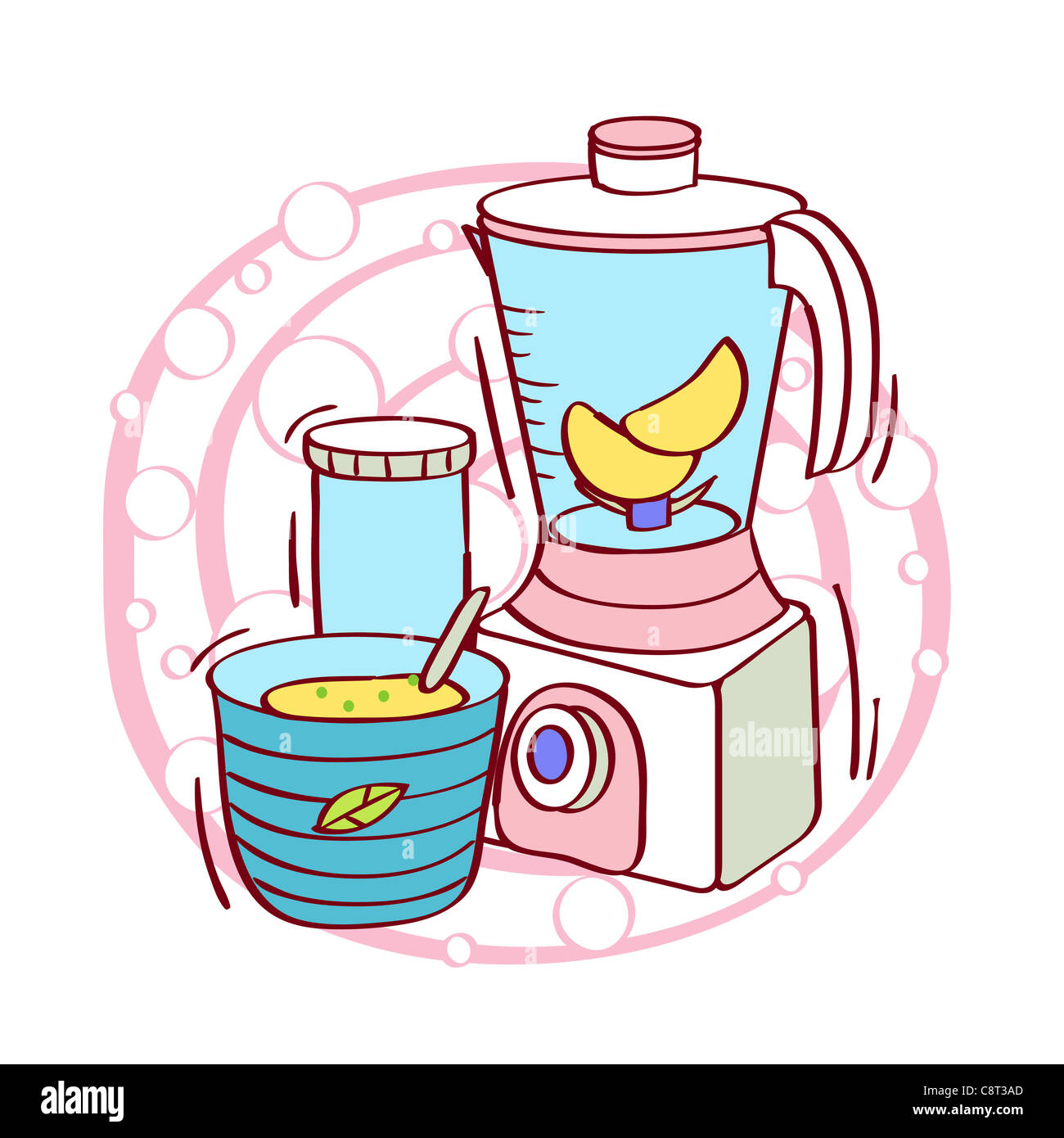 Illustration of food processor Stock Photo - Alamy Illustration of food processor Stock Photo - Alamy