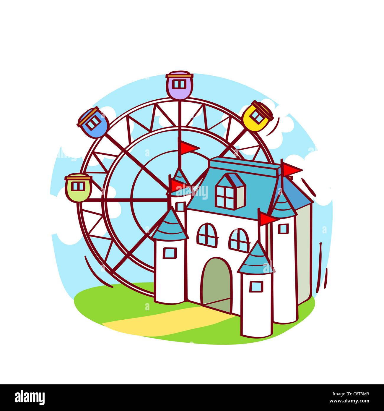 Castle spinning wheel hi-res stock photography and images - Alamy