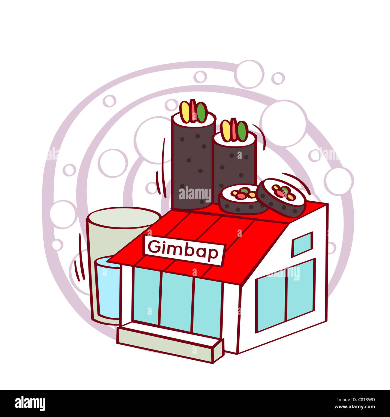 Top structure roof building Cut Out Stock Images & Pictures - Alamy