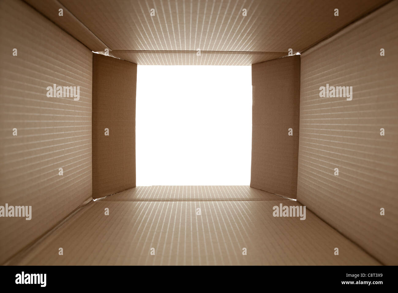 open box carton - made from photo inside Stock Photo - Alamy