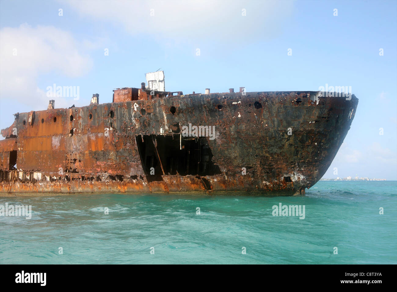 corroded vessel at the Colombian shore Stock Photo - Alamy