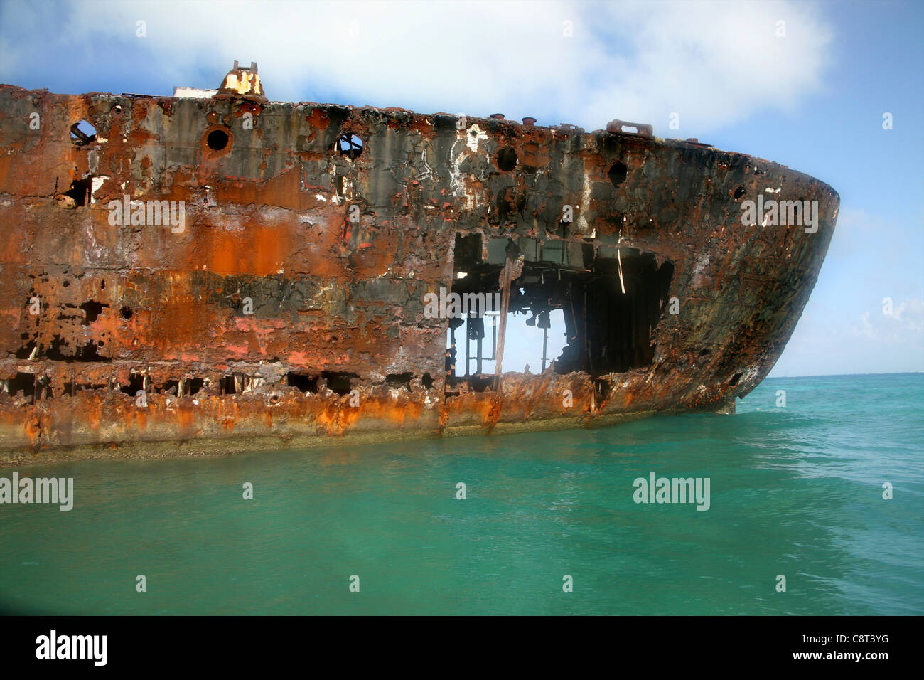 corroded vessel at the Colombian shore Stock Photo - Alamy