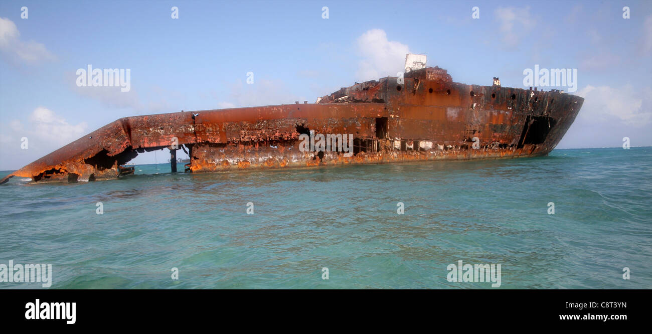 corroded vessel at the Colombian shore Stock Photo - Alamy