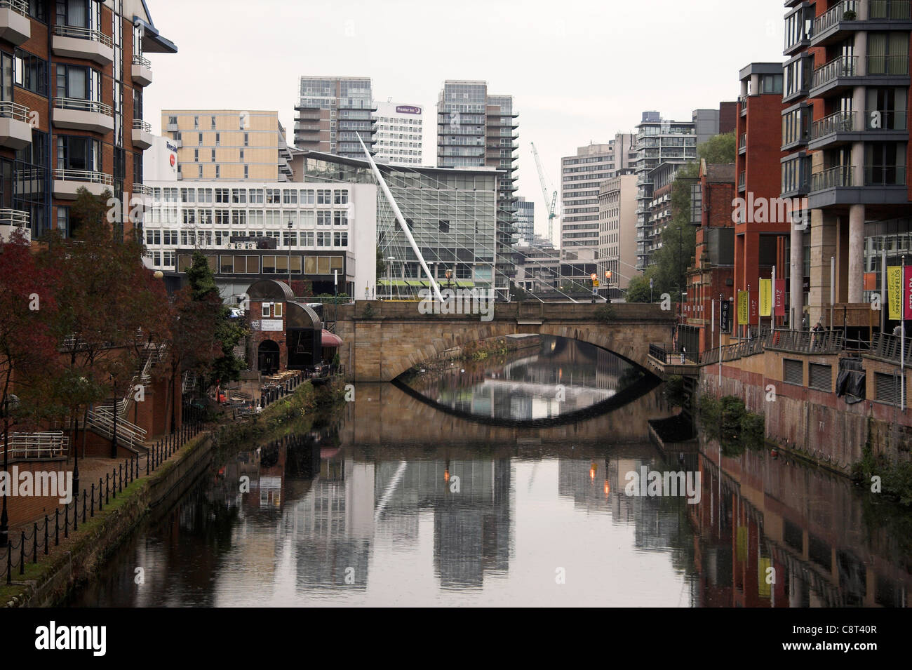 Albert Bridge and Trinity Bridge, taken from Irwell Street Bridge ...