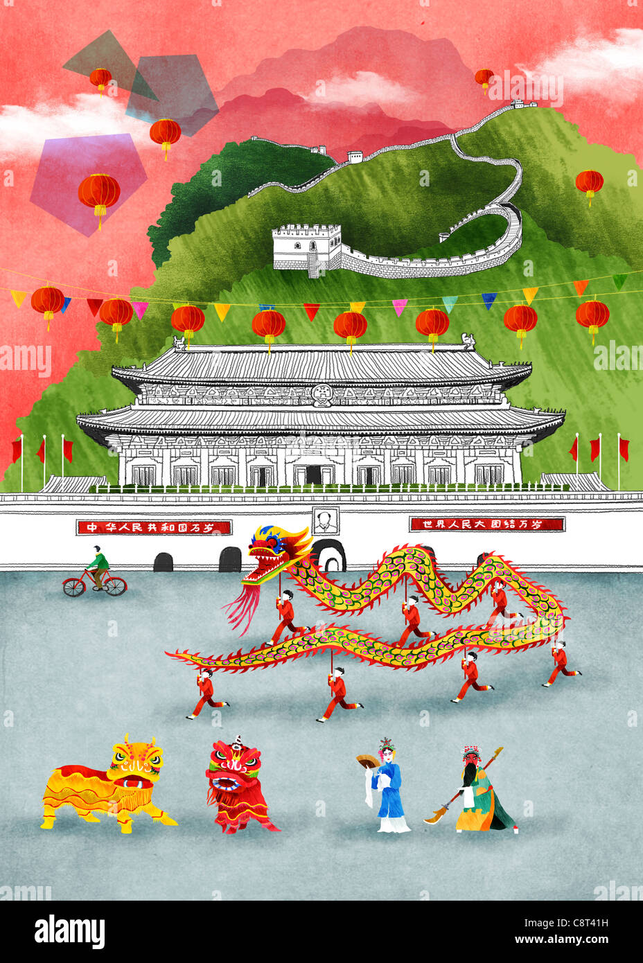 Chinese dragons hi-res stock photography and images - Alamy