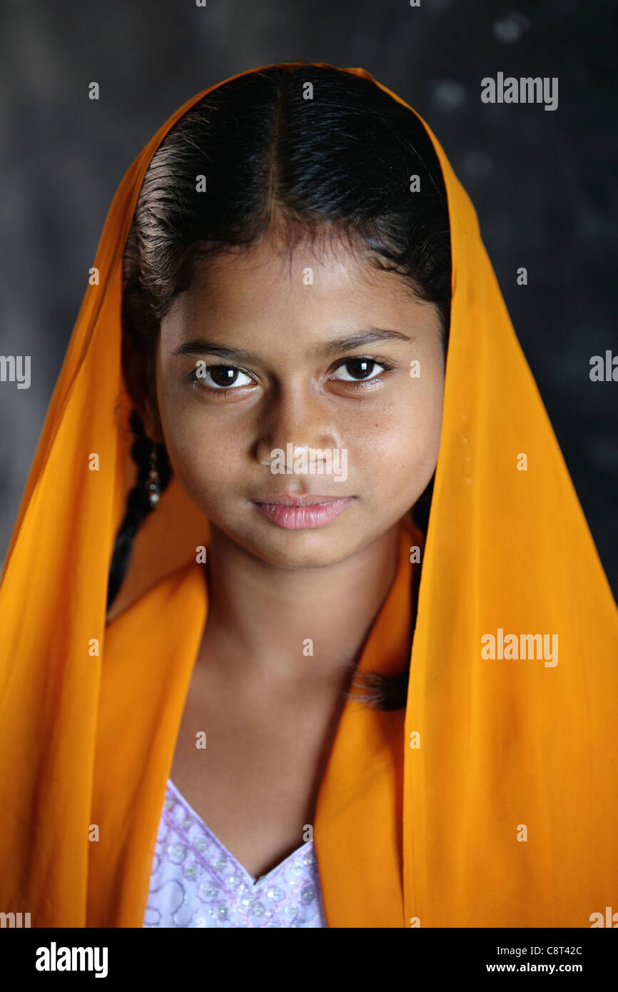 Muslim Indian girl at school Andhra Pradesh South India Stock Photo - Alamy